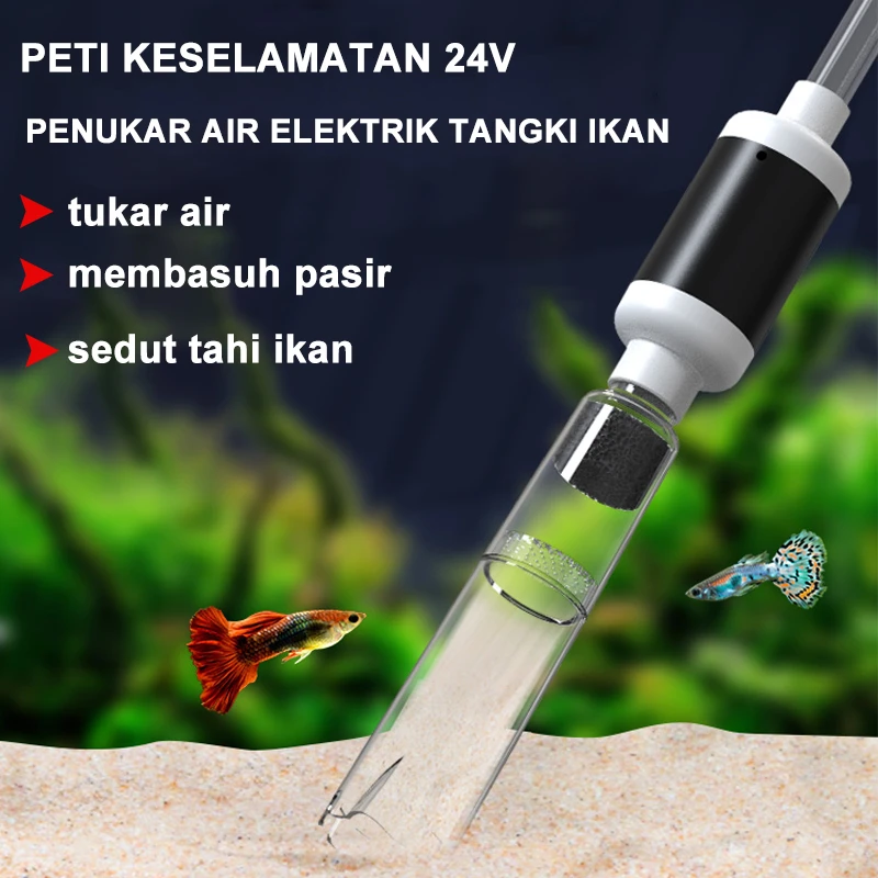 Fish-Tank-Water-Changer-Electric-Water-Pump-Automatic-Sand-Washing ...