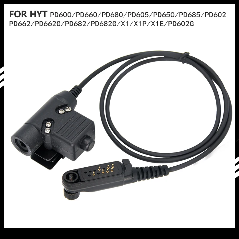 Military-Tactical-Headset-U94-PTT-for-Hytera-PD600-PD602-PD605-PD662 ...