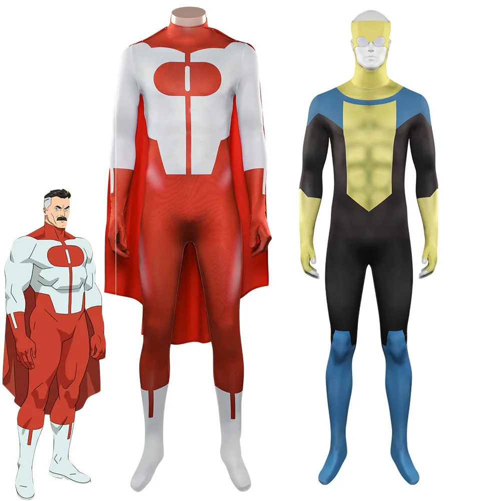 Invincible-Omni-Man-Mark-Nolan-Cosplay-Costume-Jumpsuit-Cloak-Outfits ...