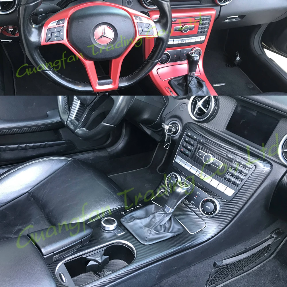 Car-styling 3d/5d Carbon Fiber Car Interior Center Console Color Change ...