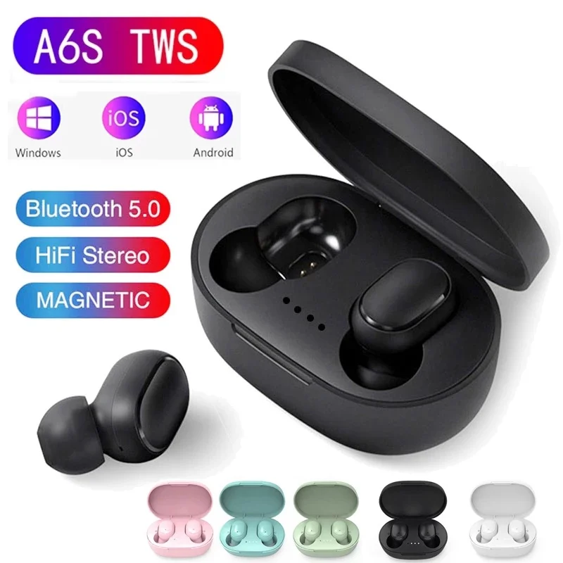 2023-A6S-TWS-Wireless-Bluetooth-Headphones-Sport-in-Ear-Earphone-With ...