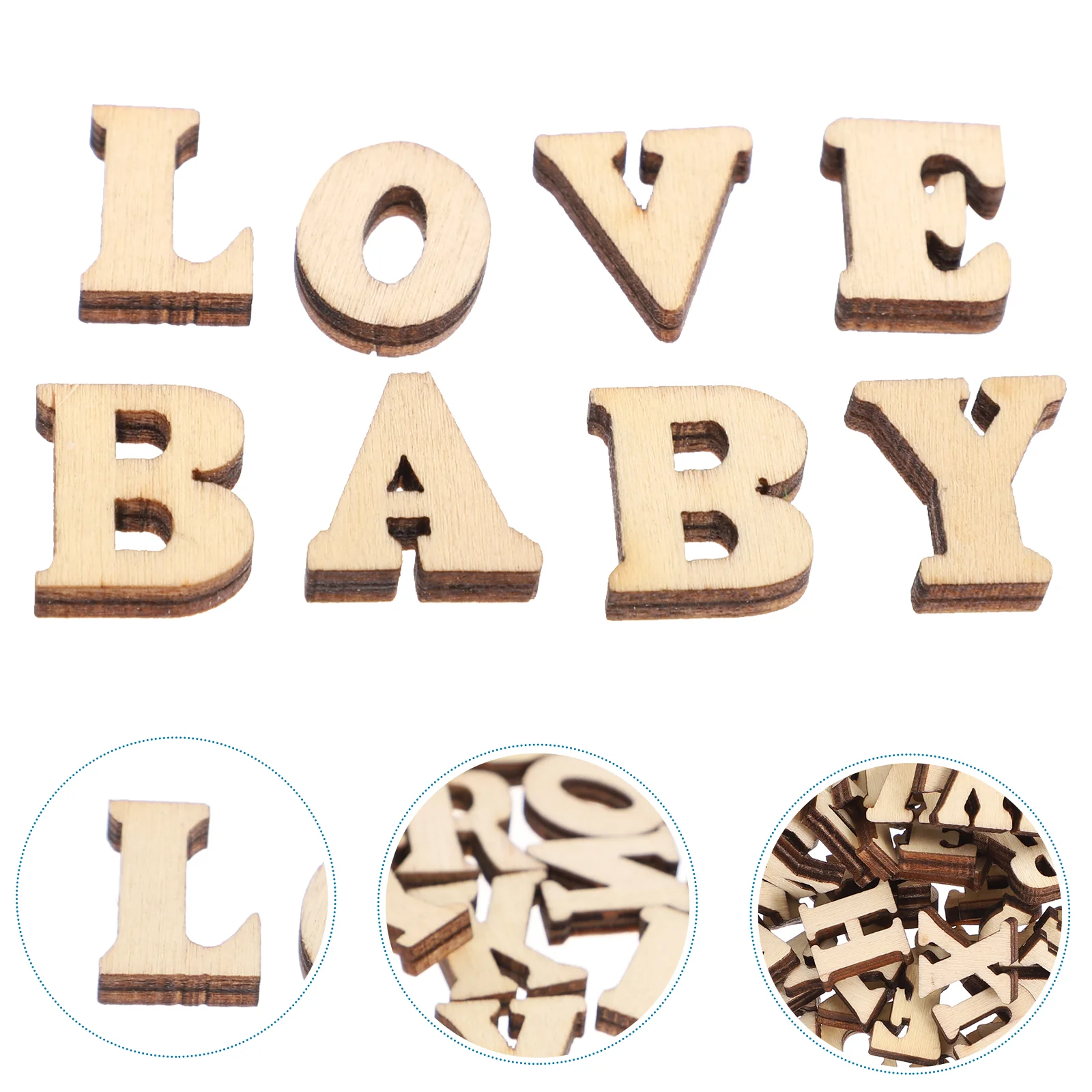 Imikeya-Wood-Letters-Small-Wooden-Letters-Crafts-Diy-Wooden-Alphabet ...