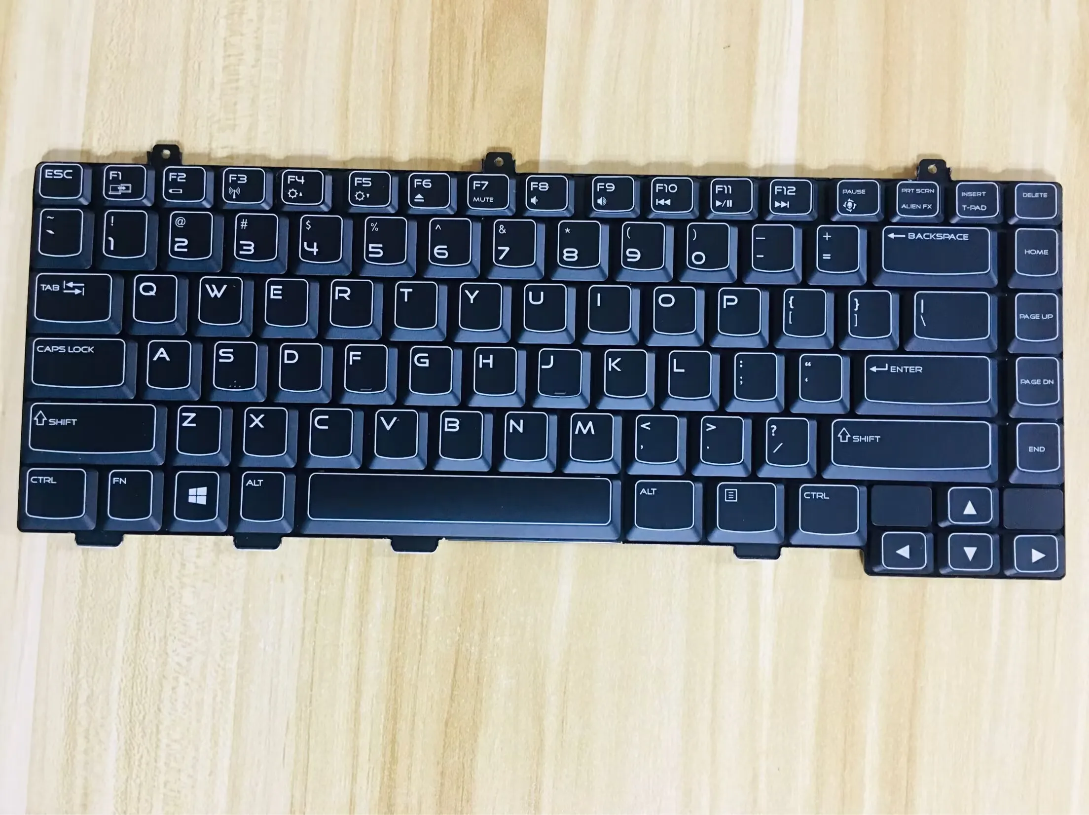tops-keyboard-for-DELL-Alienware-M14X-R2-US-Layout-with-green-line ...
