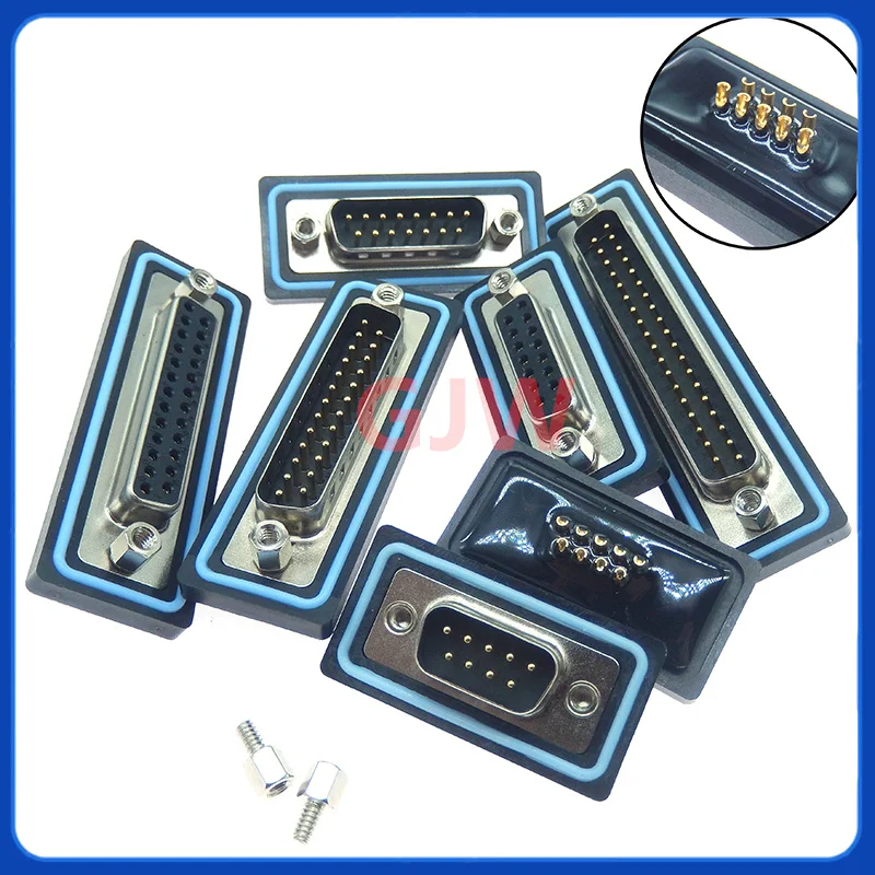 D-SUB Waterproof IP67 Connector DB9 DB15 DB25 DB37 core Male Plug ...