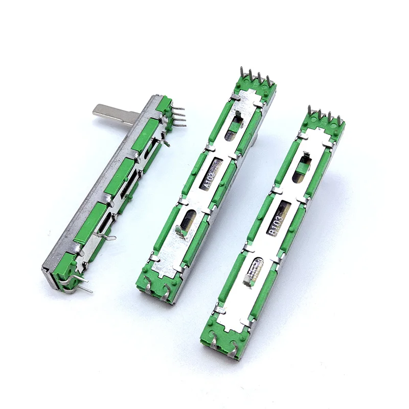 5-pcs-60mm-straight-slide-Potentiometer-fader-B10K-A10K-dual-channel ...