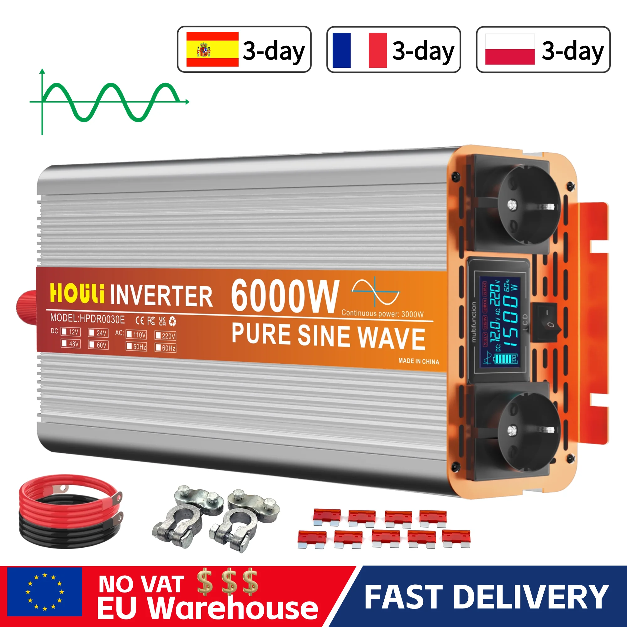 Houli-przetwornica-12V-230V-europejska-3000W-4000W-5000W-6000W-falowniki-s-oneczne-DC-AC ...