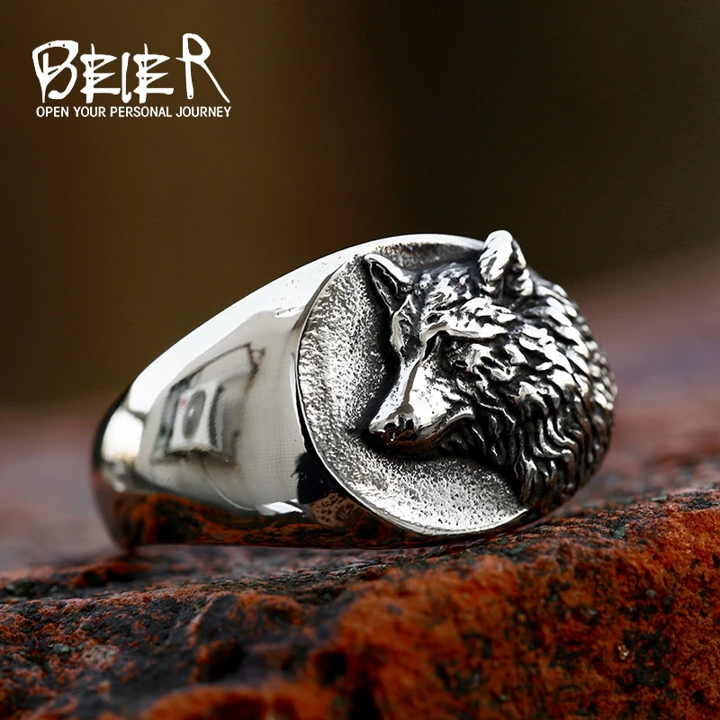 BEIER-2023-New-Creative-Design-Viking-Wolf-Head-Ring-For-Men-Hip-Hop ...