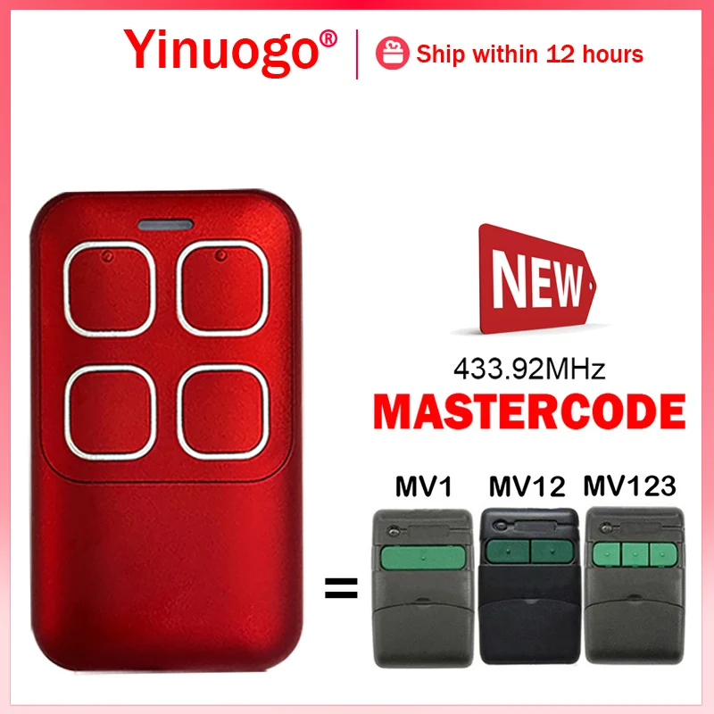 For-MASTERCODE-MV1-MV12-MV123-Remote-Control-433-92MHz-MASTERCODE ...