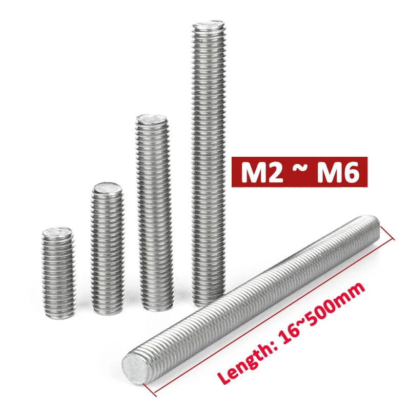 304 Stainless Steel Thread Rod | M6 Stainless Steel Thread Rod - M2 M2 ...