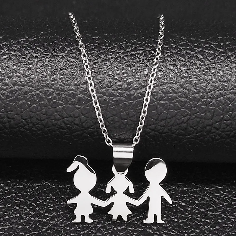 Stainless-Steel-Family-Girls-Boys-Necklace-Women-Mama-Kids-Familia ...