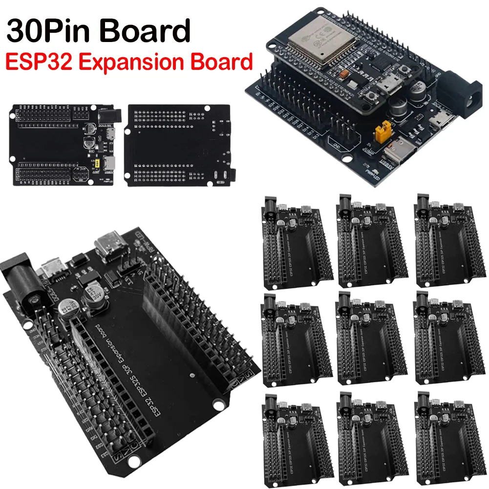 ESP32-Development-Module-Type-C-MICRO-USB-30Pin-Expansion-Electronic-Module-Graphic-Programming ...