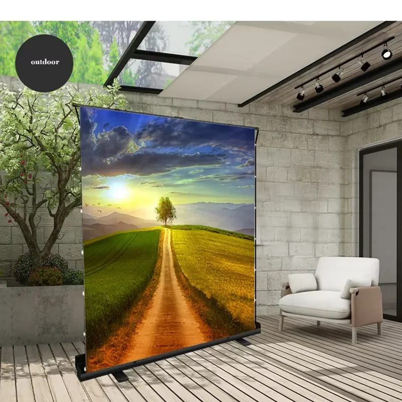 Yovanxer 16:9 ALR Projection Screen Pull up Tab Tension Black Shell for ...