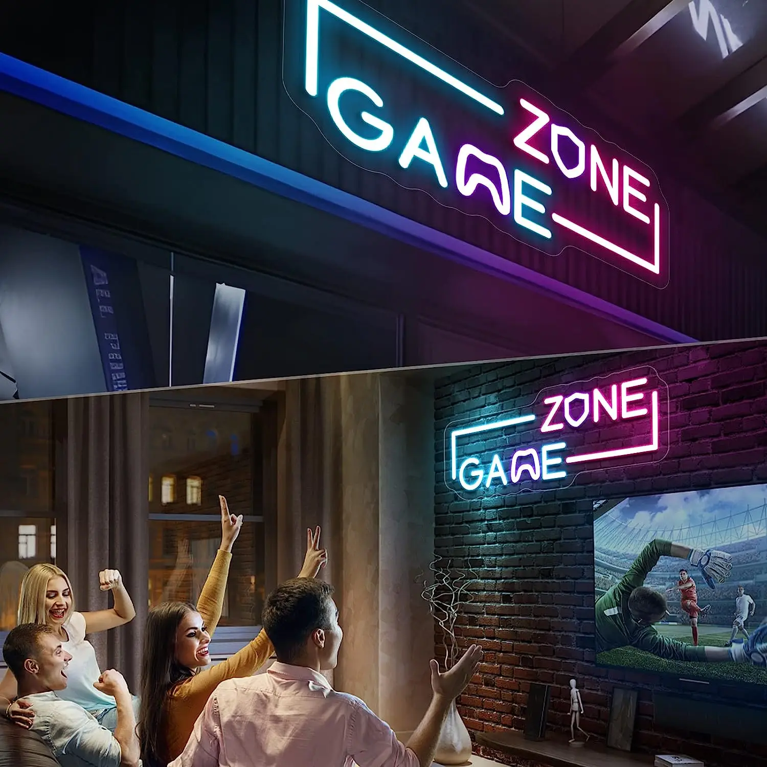 Gaming Neon Sign Usb Powered A Szoba Dekorációhoz, Led Fényű Dimmable ...