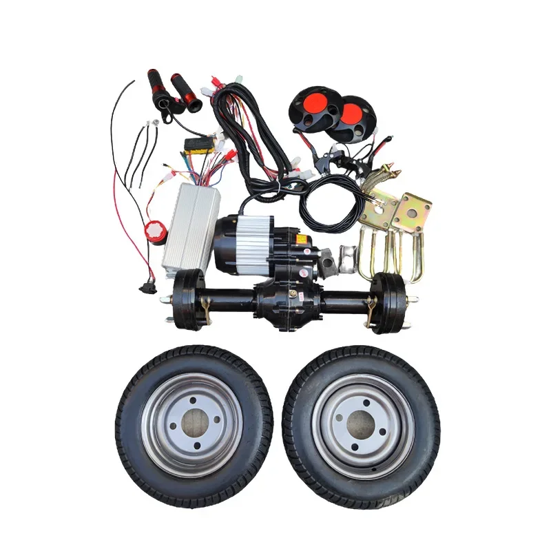 Electric trolley rear axle motor construction site trolley flatbed car ...