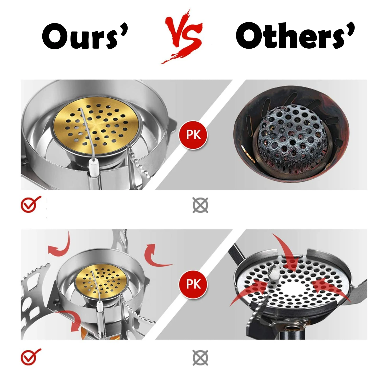 Portable Split Gas Camping Stove – Explore The Elements