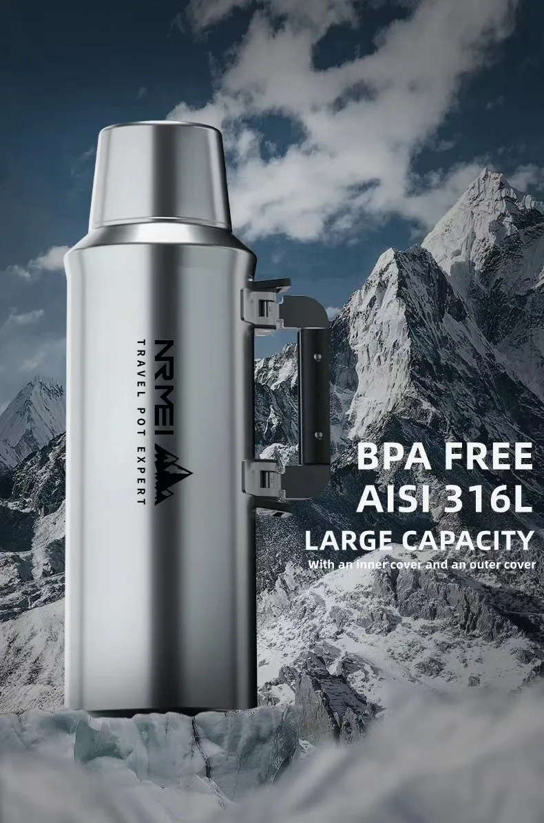 Termo de acero inoxidable 316 de 3L, 4L, gran capacidad, para exteriores| | - AliExpress