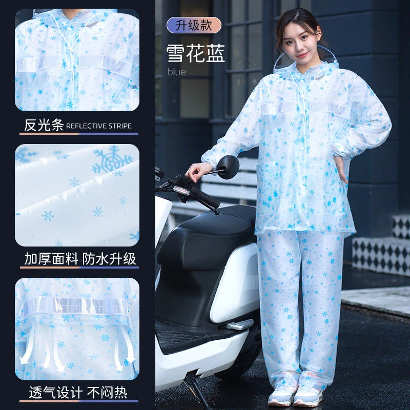 Bright raincoat thickened rainstorm protection multi color folding ...