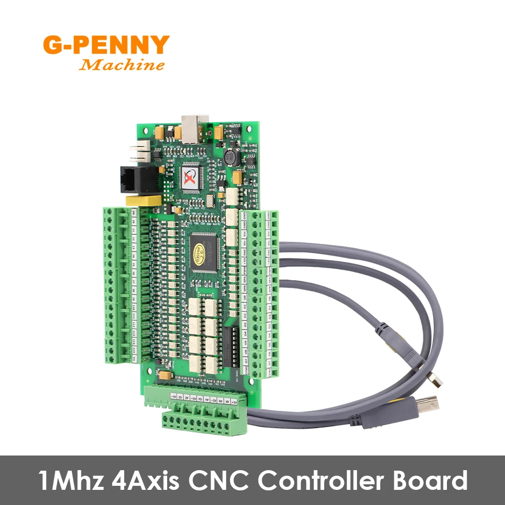 Xhc Ethernet 4 Eixos Mach3 Cnc Cartão De Controle Movimento Bsmci14e Modelo 5v Dc 5w Fonte De ...