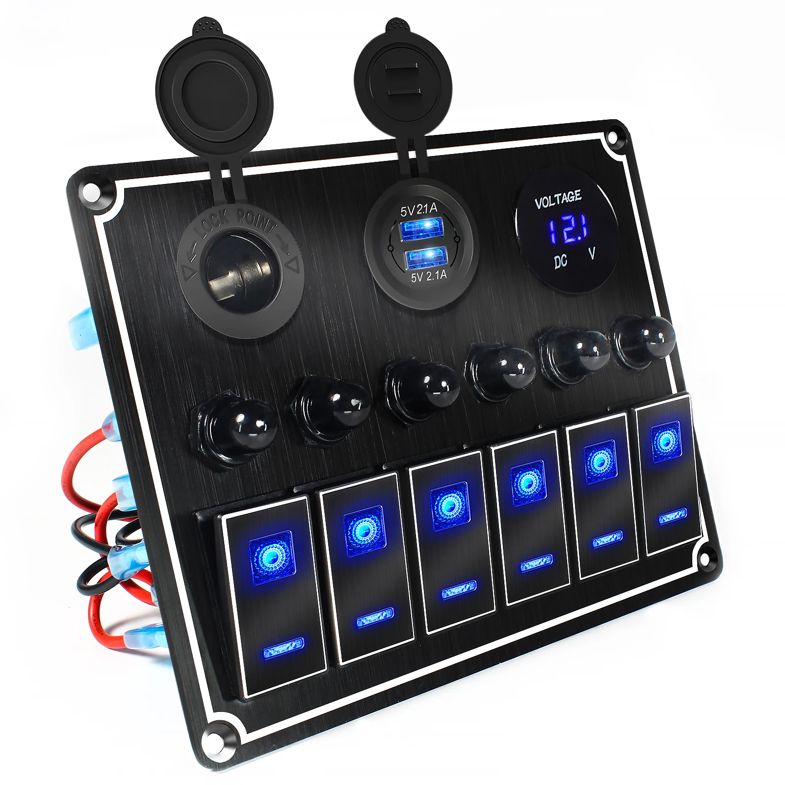 Volt-metro-Digital-con-doble-puerto-USB-para-coche-interruptor-de ...