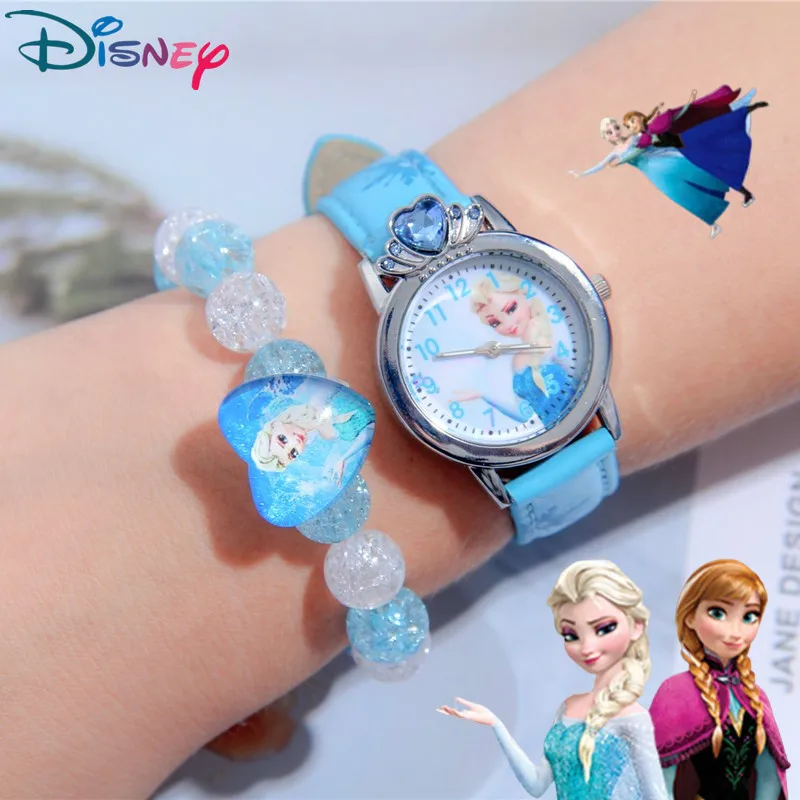 Disney-Frozen-Anime-Cartoon-zegarki-dziewczyny-bransoletka-Elsa-ksi ...