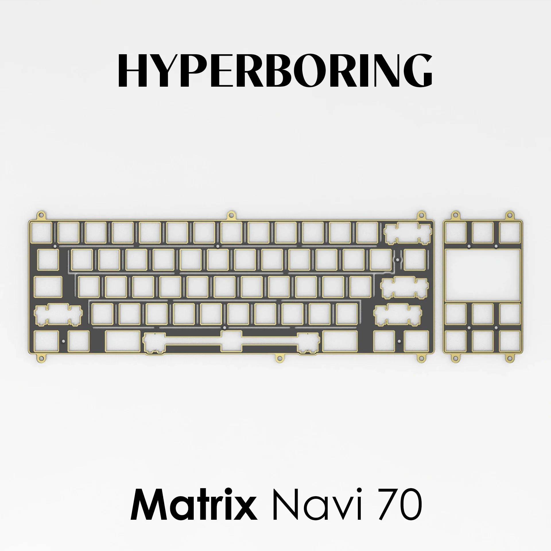 Martix Navi keyboard PC FR4 ( for plate-mounted stabiliser type ...