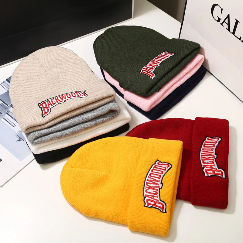 Winter Hats Knitted Hat Letter | Autumn Unisex Beanie Hat | Apparel ...