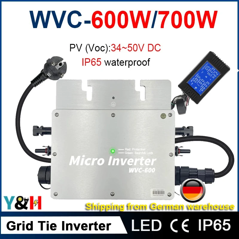 Wvc – Micro-onduleur De Raccordement Au Réseau Solaire, Étanche Conforme À La Norme Ip65, 700 ...