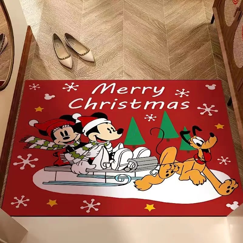 MINISO-Christmas-Disney-Mickey-Mouse-Door-Mats-Entrance-Rug-Non-slip ...