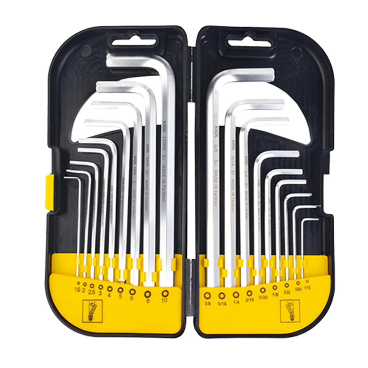 18-piece-hex-key-set-S2-metric-hex-key-set-ball-end-hex-keys-forged ...