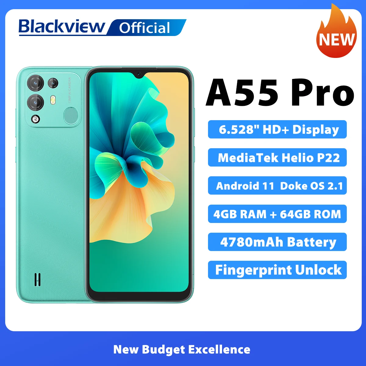 Blackview-A55-Pro-Smartphone-Android-11-6-528-HD-Display-Mobile-Phone ...