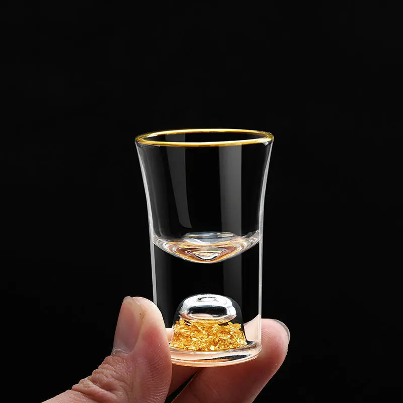 Liquor-Cup-10ml-Shot-Glass-Gold-Foil-Gold-Rimmed-Cups-Gold-Painted ...