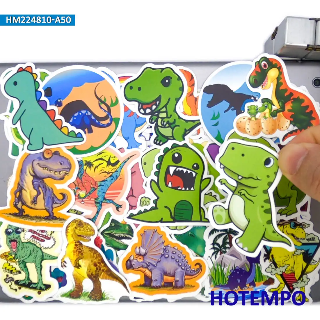 20/30/50Pieces Cute Dinosaurs Decals Cartoon Lizards Funny Dino Animals ...