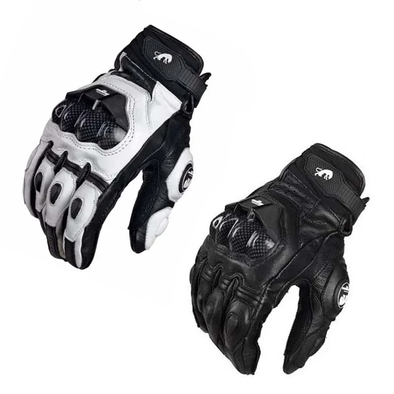 Leather-Motorcycle-Racing-Off-road-Long-Finger-Riding-Windproof ...