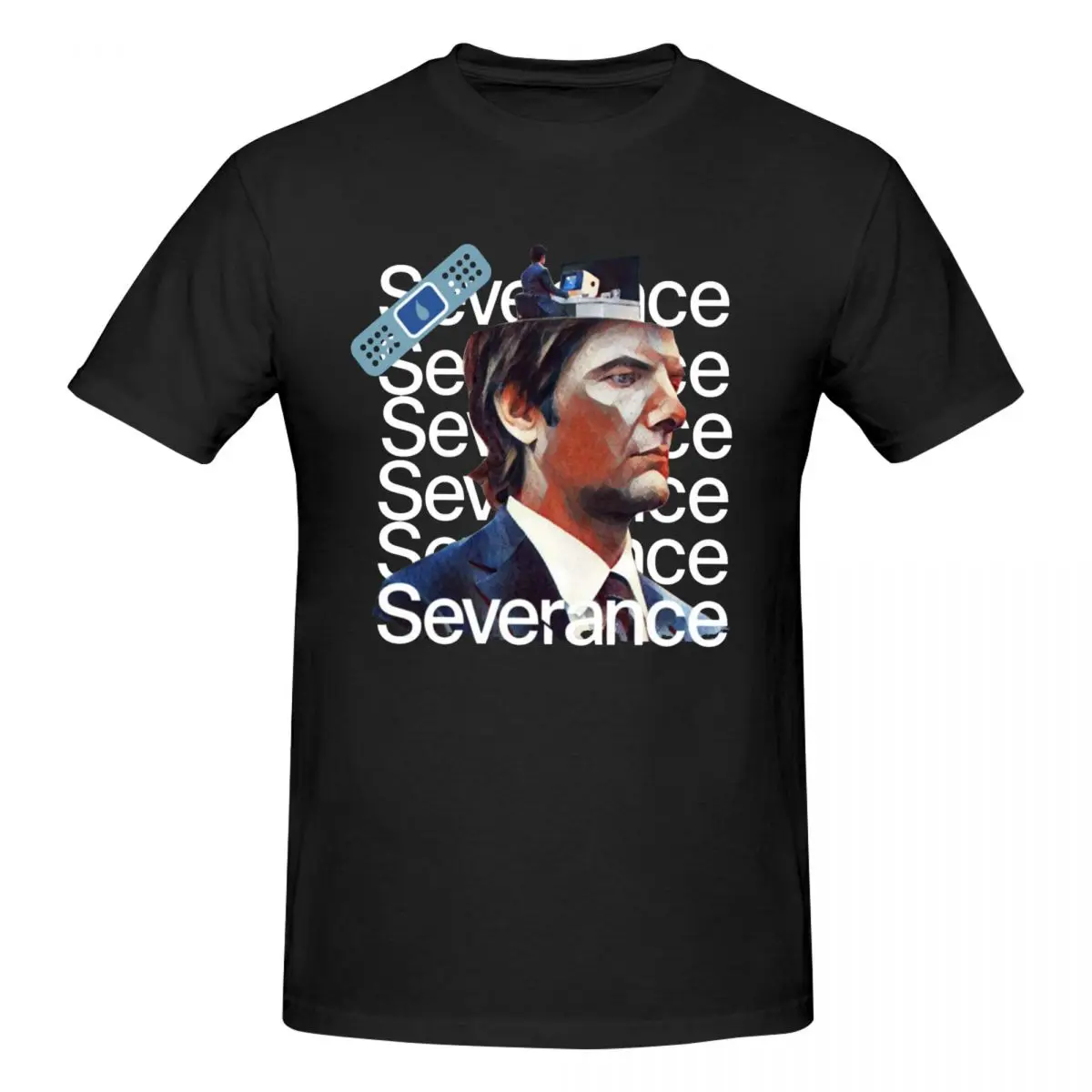 Men Severance Movie Lumon 2025 T Shirt Vintage Plus Size O-neck Cotton ...