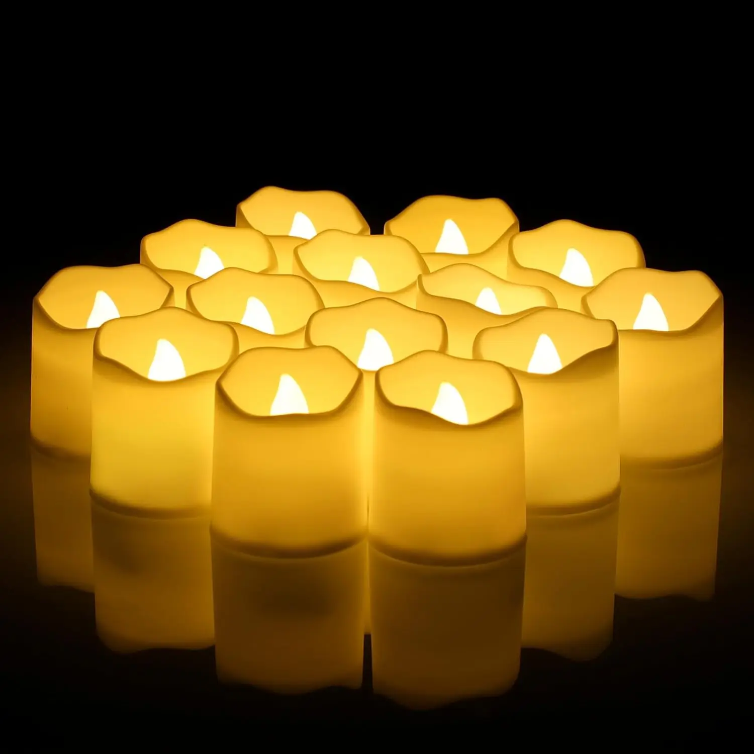 6/96Pcs Flameless LED Electronic Candle Dropping Wax Tea Light ...