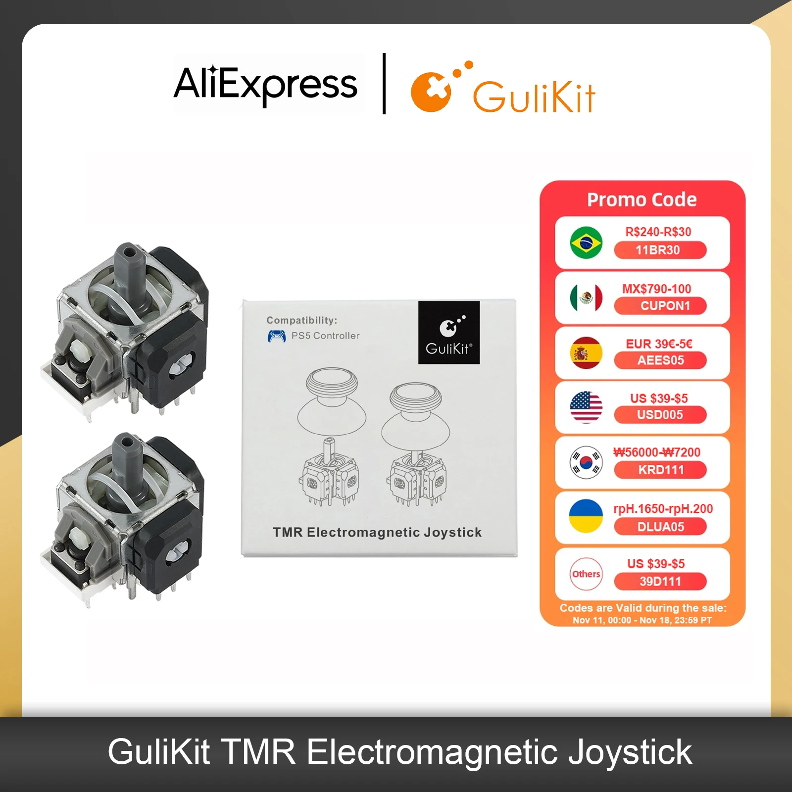 GuliKit-Anti-Drift-TMR-Electromagnetic-Joystick-for-PS4-Xbox-Series ...