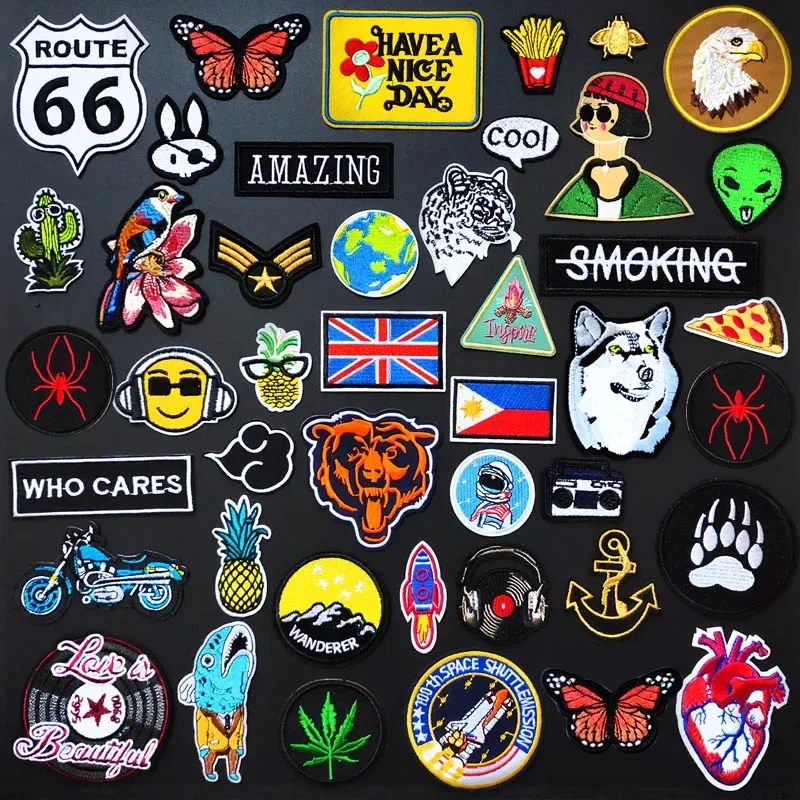 AMAZING-WHO-CARES-COOL-DIY-Embroidery-Badge-Applique-Clothes-Ironing ...