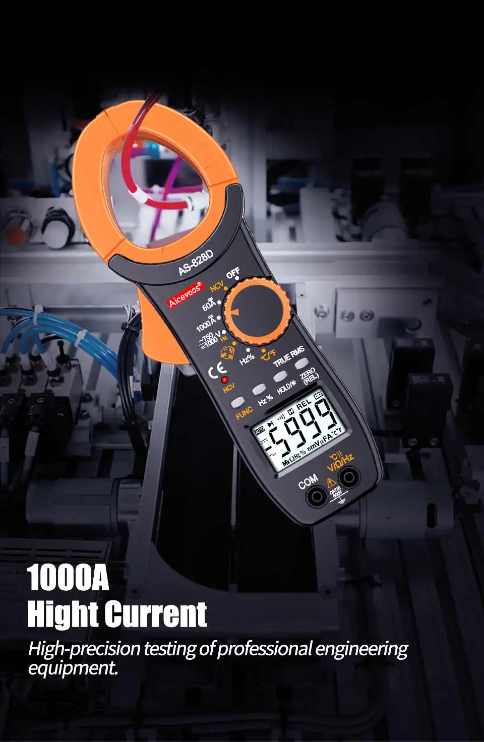 Aicevoos AS-588D/ AS-828D Digital Clamp Meter