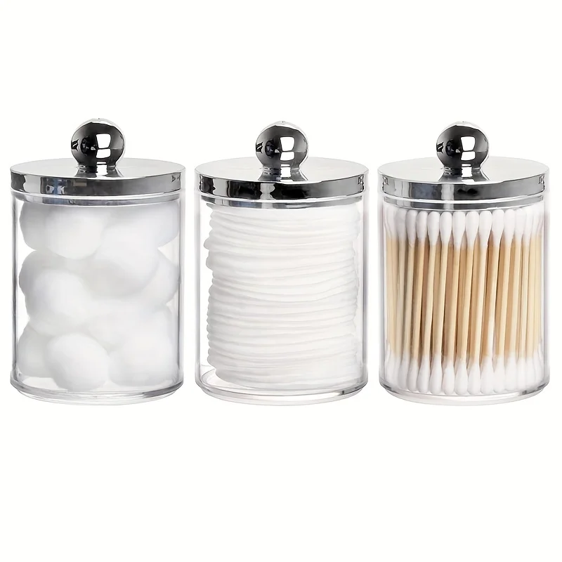 1-2-3-PC-Plastic-Cotton-Swab-Ball-Pad-Holder-Storage-Box-10-Oz-Bathroom ...