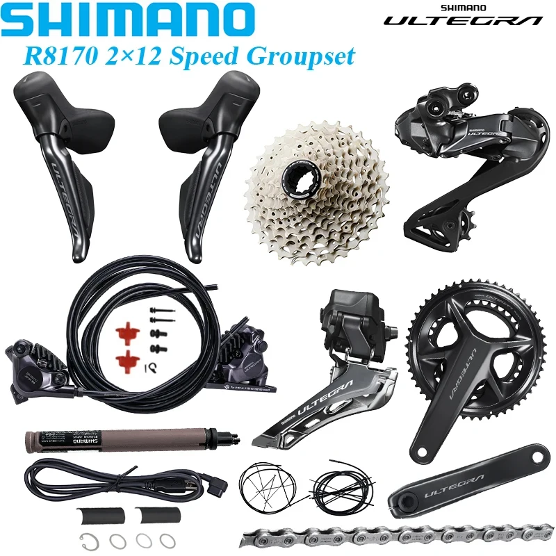 SHIMANO-ULTEGRA-Di2-R8170-Hydraulic-Disc-Brake-2x12-Speed-Road-Bike ...