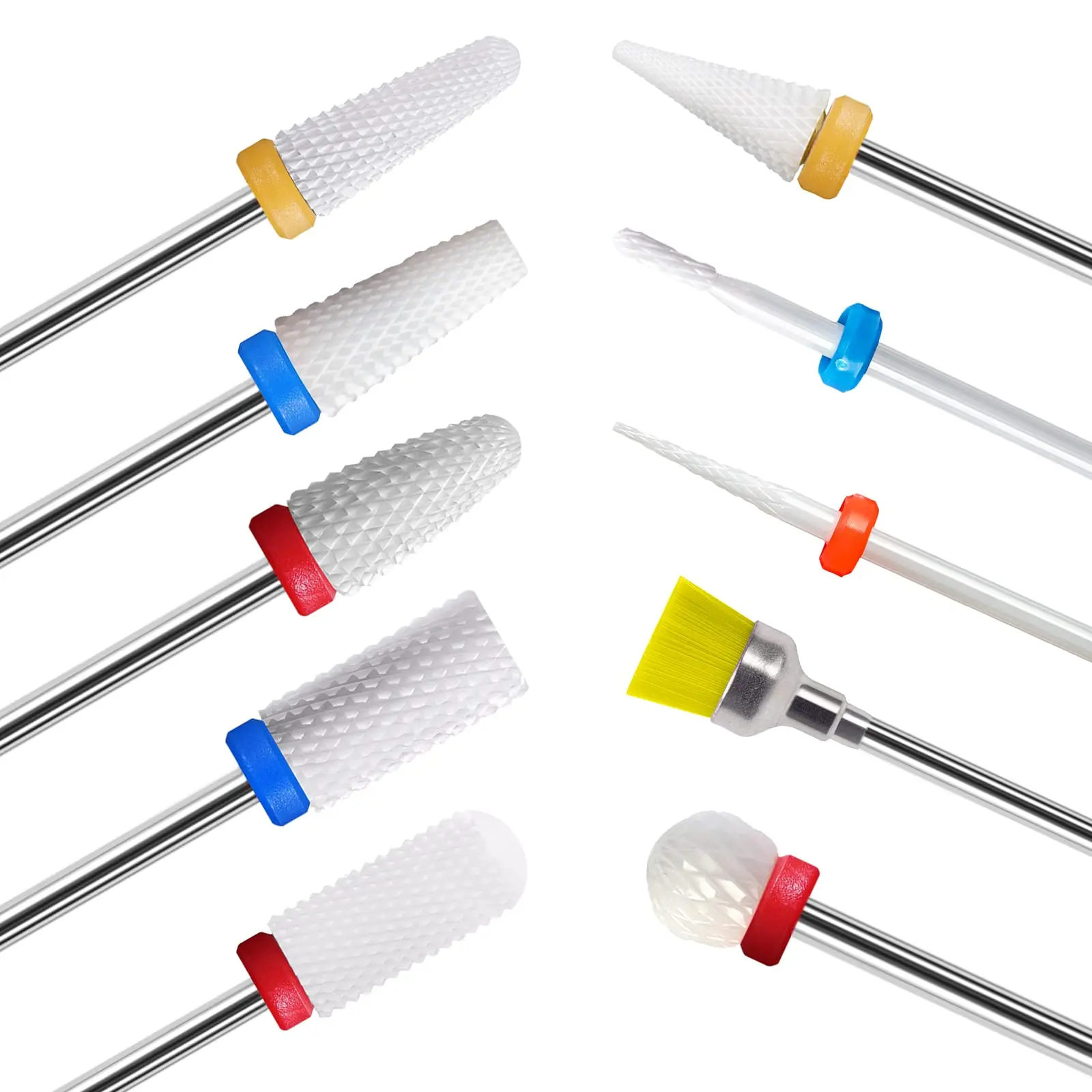 Ceramic Nail Drill Bits Professional Milling Cutter Cuticle Remover Low ...