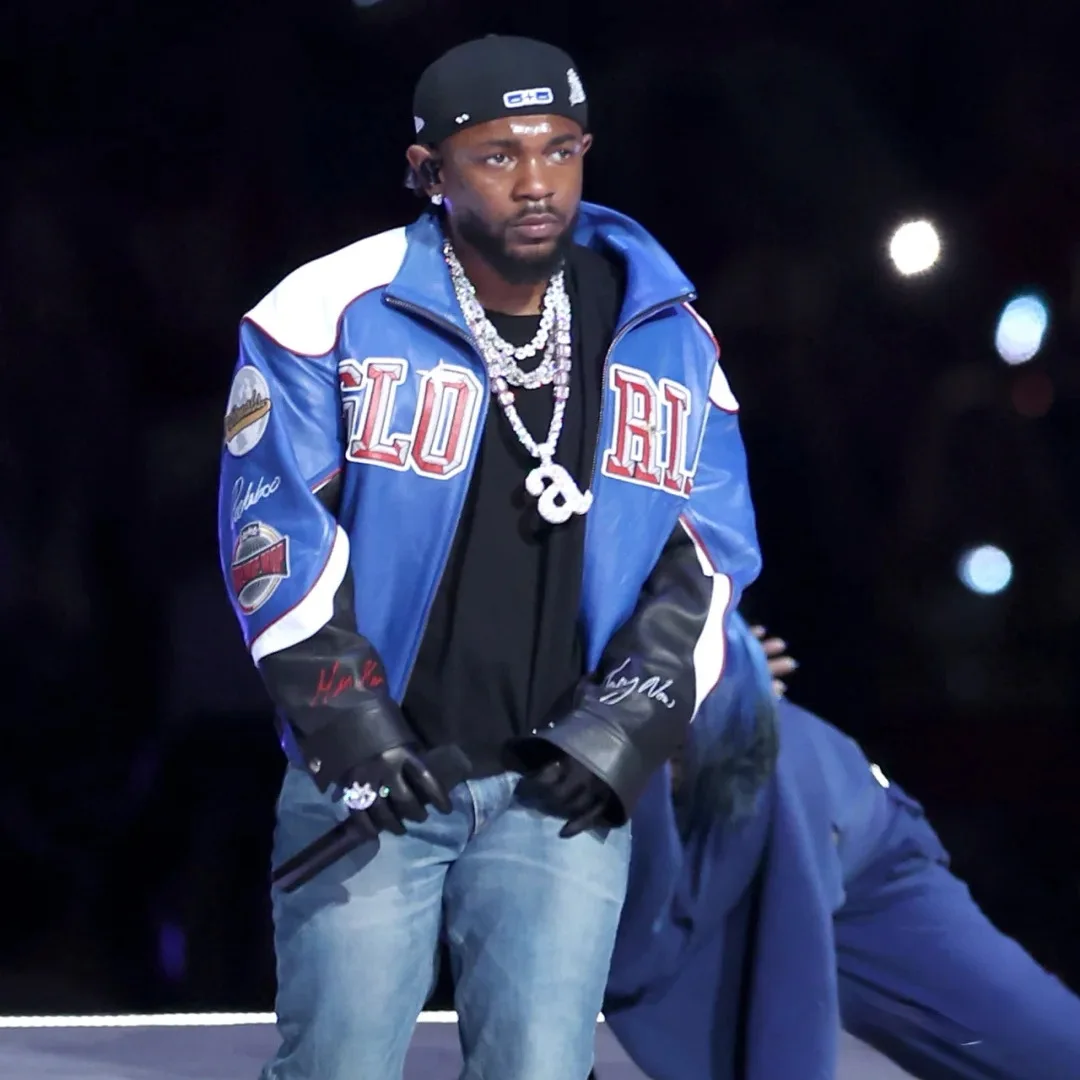 Kendri Lamar 59th Super Bowl Performance Leather Jaet Hip Hop ...