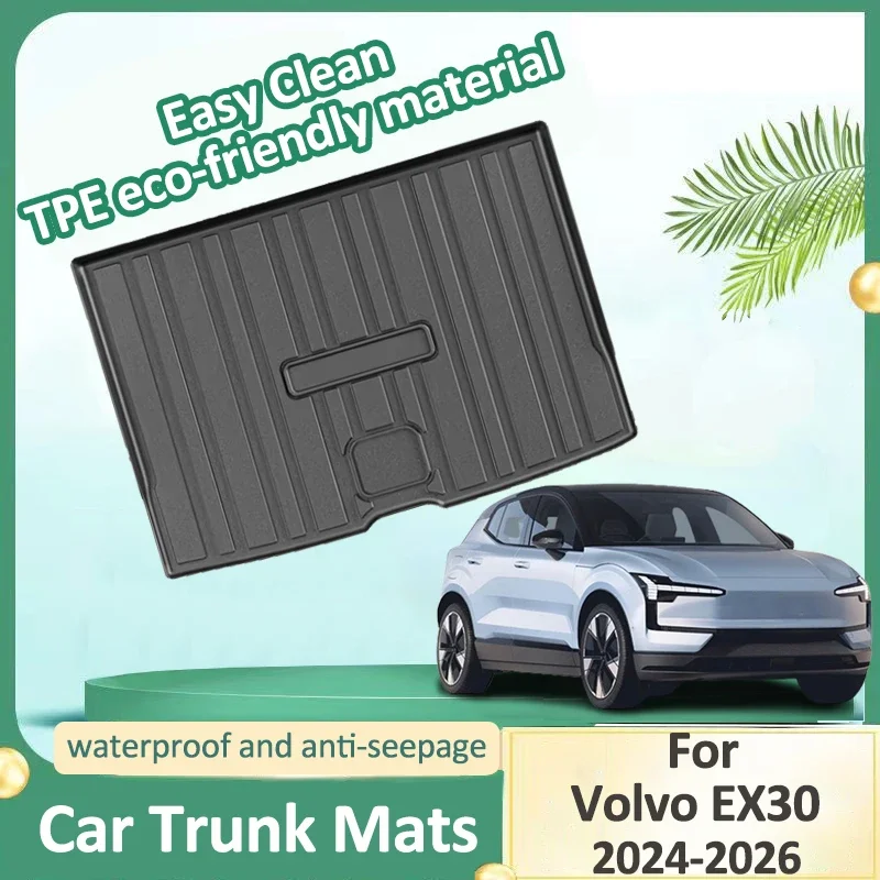 Car Trunk Mat For Volvo EX30 Mats 2024 2023 2025 Cargo Liners TPE Boot ...