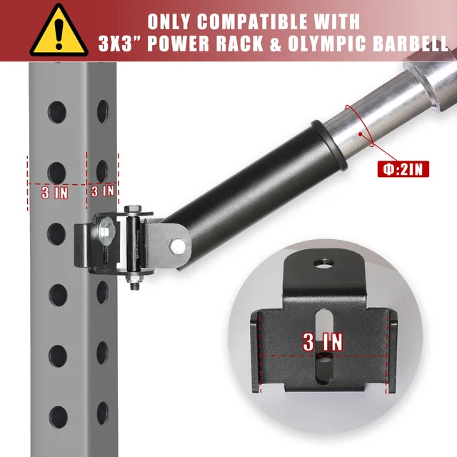 PRx Performance Landmine Exercise Attachment 3x3 Squat Rack Mounted ...