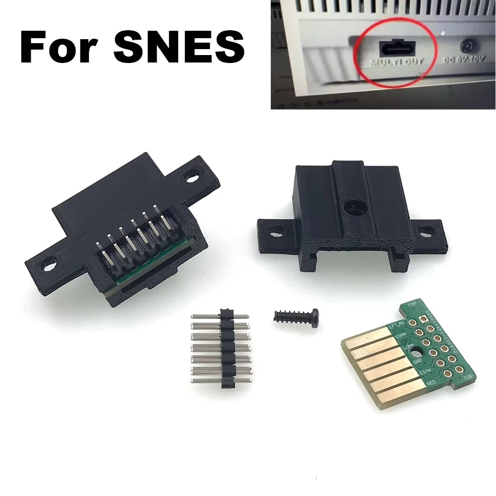 1-5Set For Nintendo SNES RGB DIY TV Video AV Out Female Connector ...