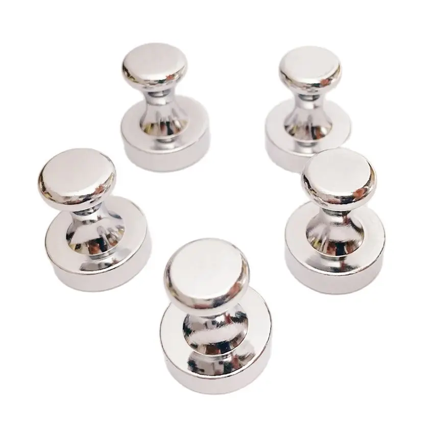 10Pcs-Dia12x16mm-Magnetic-Push-Pins-Office-Neodymium-Metal-Strong-Pins ...