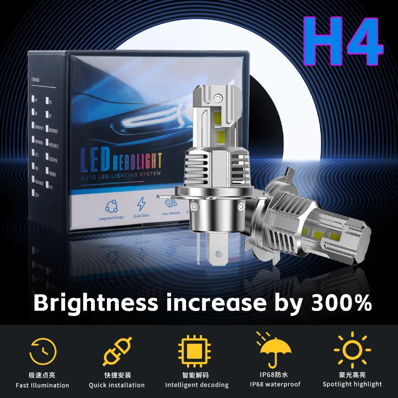 2pcs-H4-LED-Car-Headlight-Bulb-H7-H8-H9-H11-9005-12000LM-80W-Auto-Lamp ...