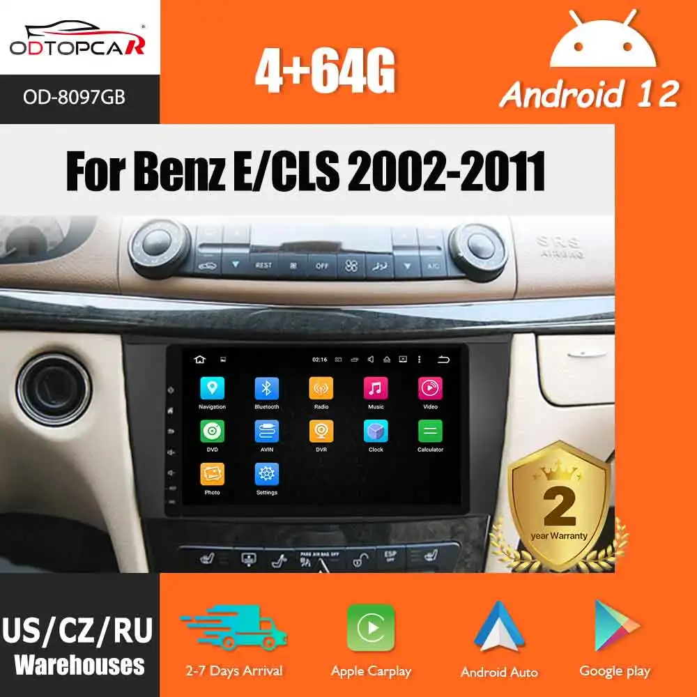 Odtopcar-For-Mercedes-CLS-W219-Car-Stereo-E-W211-Android-Radio-W463 ...