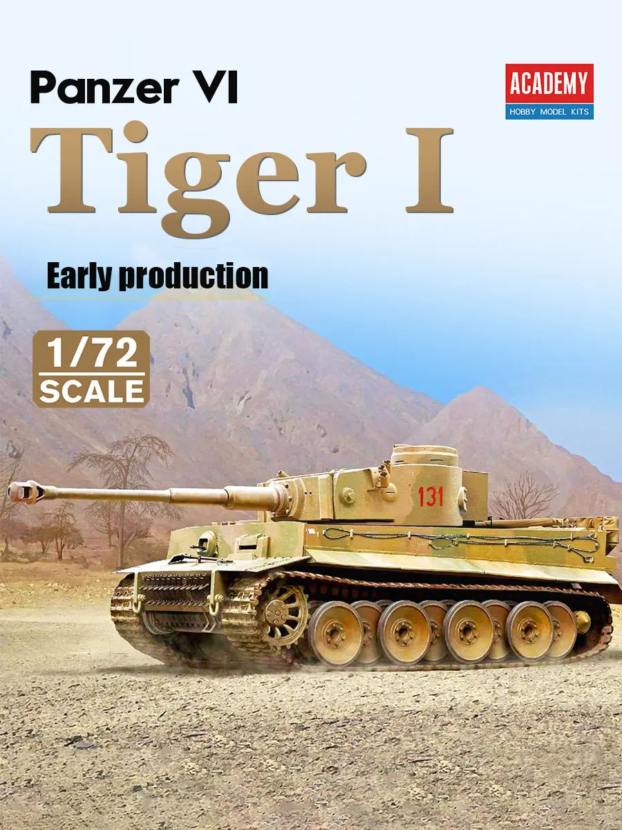 Academy Assembled Tank Model kit 13422 German Tiger-I Tiger Heavy Tank ...