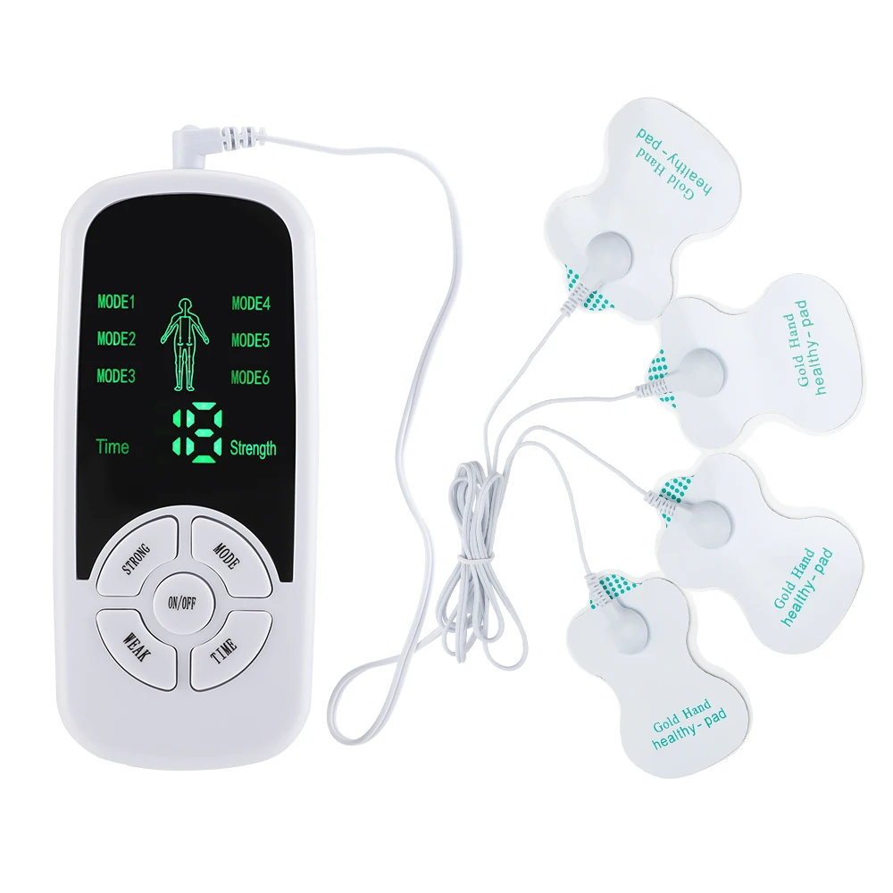6 Modes EMS Electric Muscle Therapy Stimulator Tens Unit Machine ...